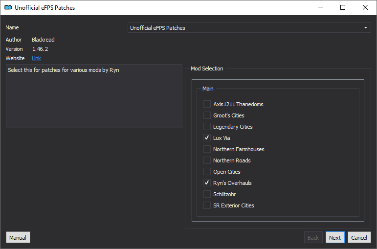 Unofficial eFPS patches 01 - Lexy's LOTD SE